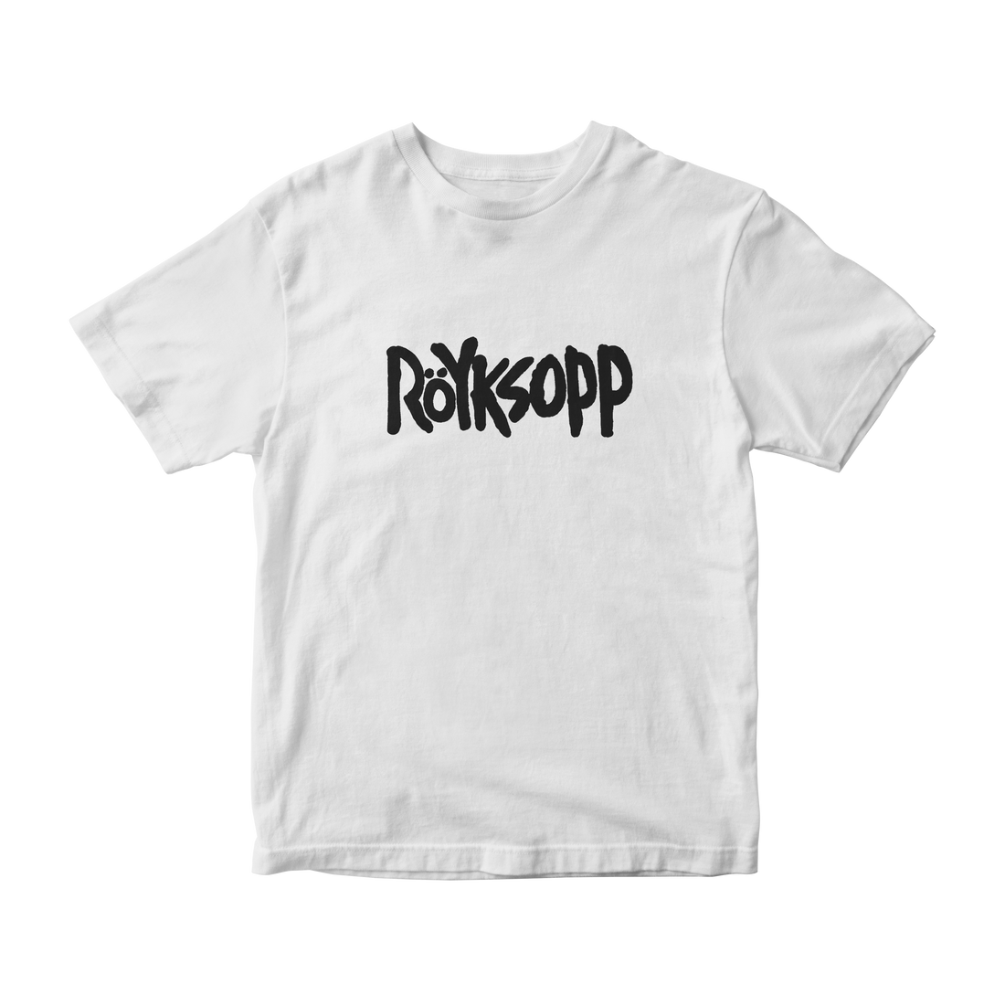 Röyksopp Classic Logo - T-shirt (White) – Röyksopp Official Store